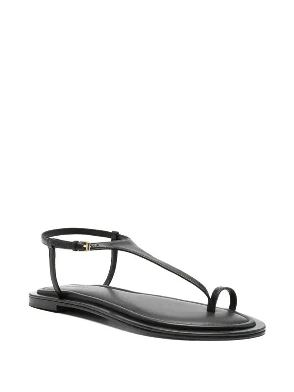 A.emery Alta Toe-loop Flat Sandals - Black