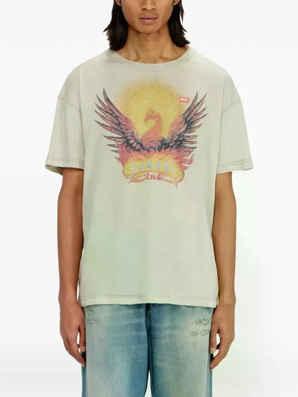 DIESEL® Phoenix-print Cotton T-shirt