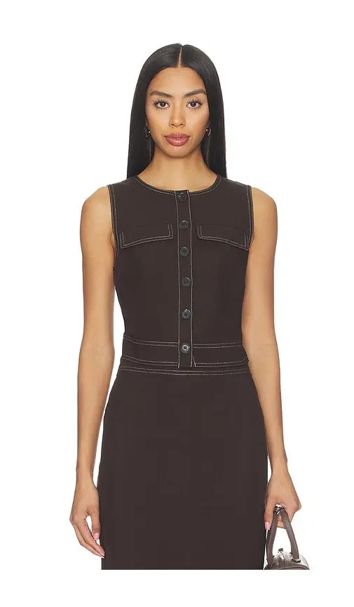 ALIGNE Summer Linen Mix Waistcoat