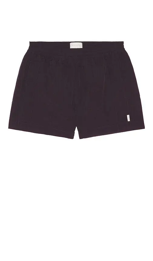 AUTO-REPLY 4 Grid Pintuck Sebastian Swim Trunk - Navy