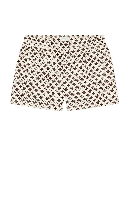 AUTO-REPLY Printed Sebastian Swim Trunk - Cream