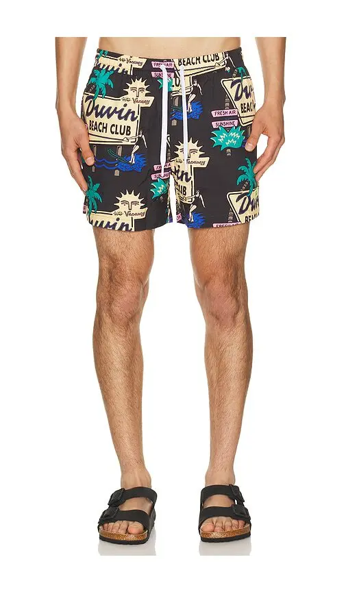 DUVIN DESIGN Fresh Air Swim Shorts - Black