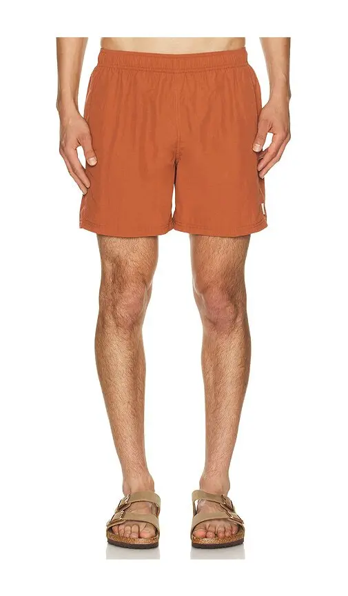 AUTO-REPLY Solid Sebastian Swim Trunk - Brick