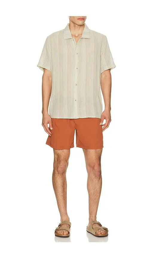 AUTO-REPLY Solid Sebastian Swim Trunk - Brick