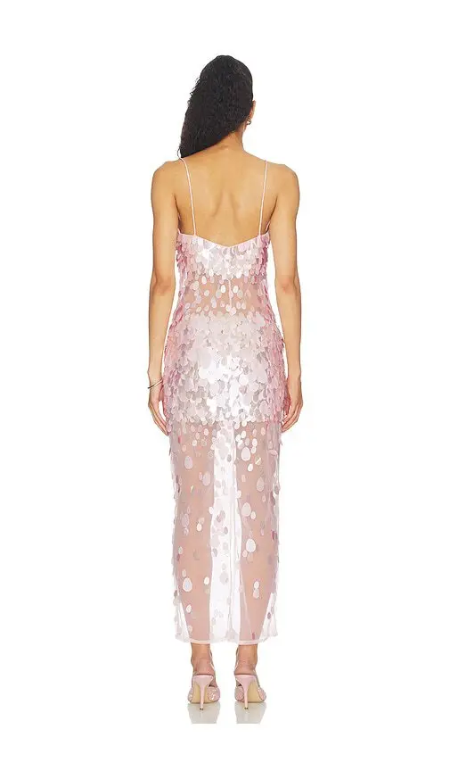 Retrofete Mischa Sequin Midi Dress - Pink