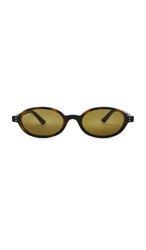 Ray-ban Oval Frame Sunglasses - Brown