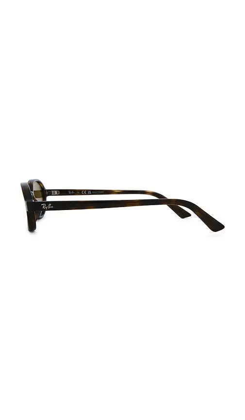 Ray-ban Oval Frame Sunglasses - Brown