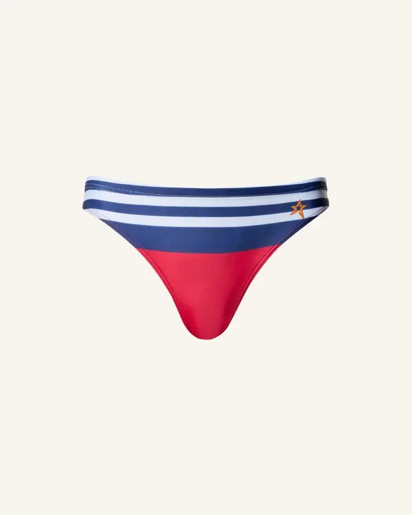 Perfect Moment Striped Bikini Bottoms - Red-white-stripe