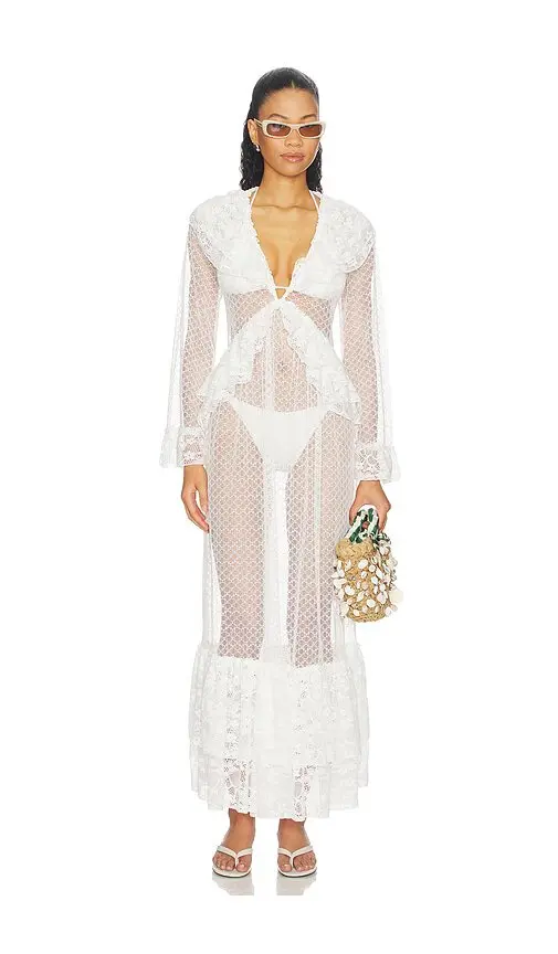 My Beachy Side Laurel Maxi Dress - Ivory