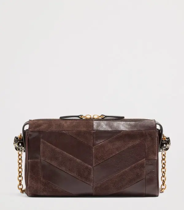 Valentino Garavani Small Leather Shoulder Bag - Brown