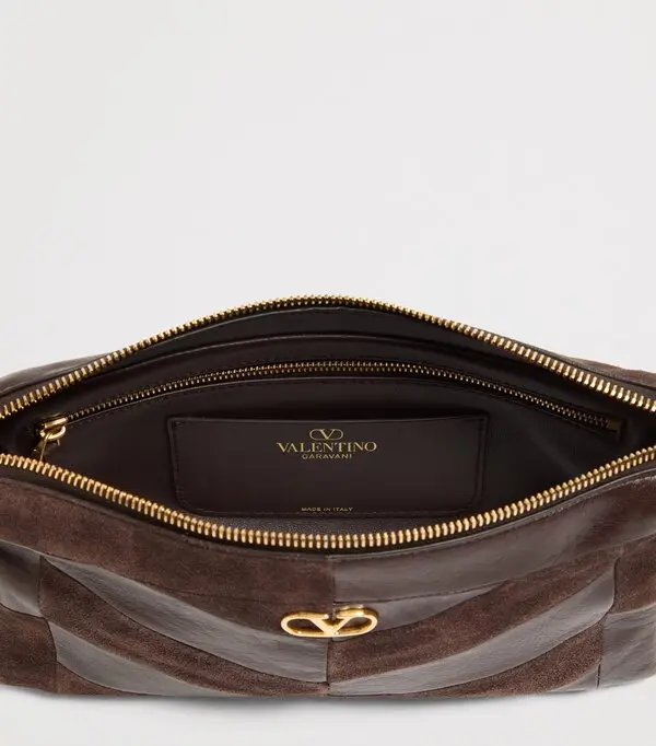 Valentino Garavani Small Leather Shoulder Bag - Brown