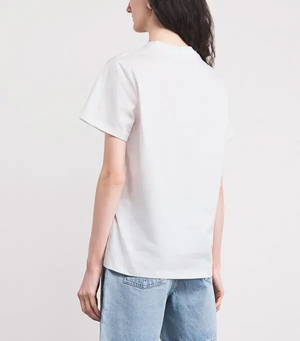 GANNI Organic Cotton Cowboy Boot Graphic T-shirt
