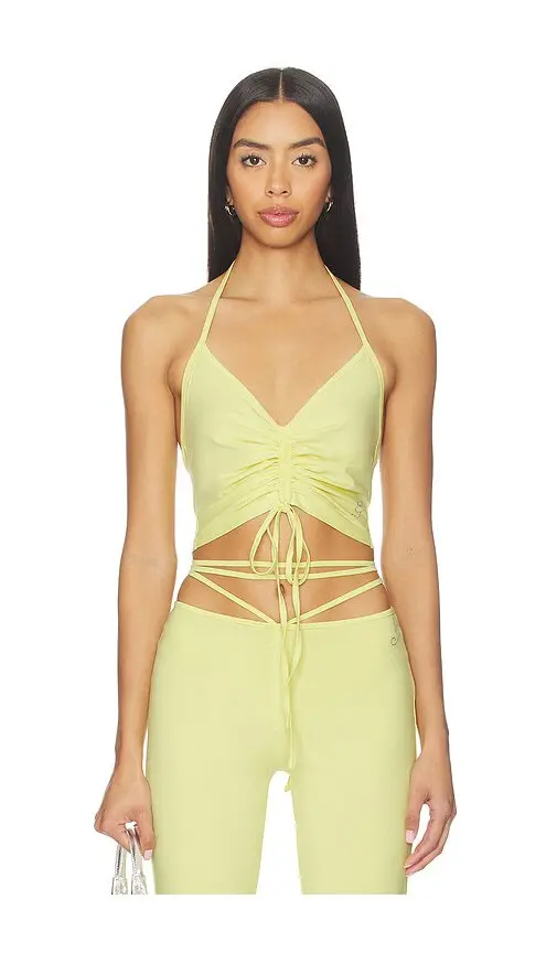 I.AM.GIA Ruched Halterneck Crop Top