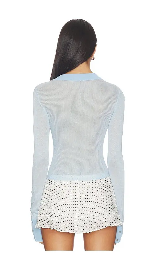 I.AM.GIA Davina Top With Button Closure - Baby Blue