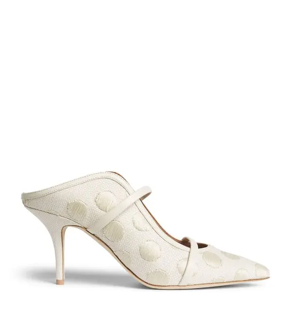 MALONE SOULIERS Maureen Heeled Mules - Beige