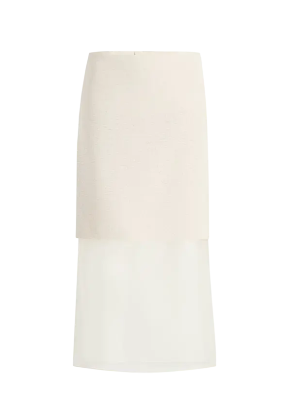 Khaite Sybil Skirt - Natural