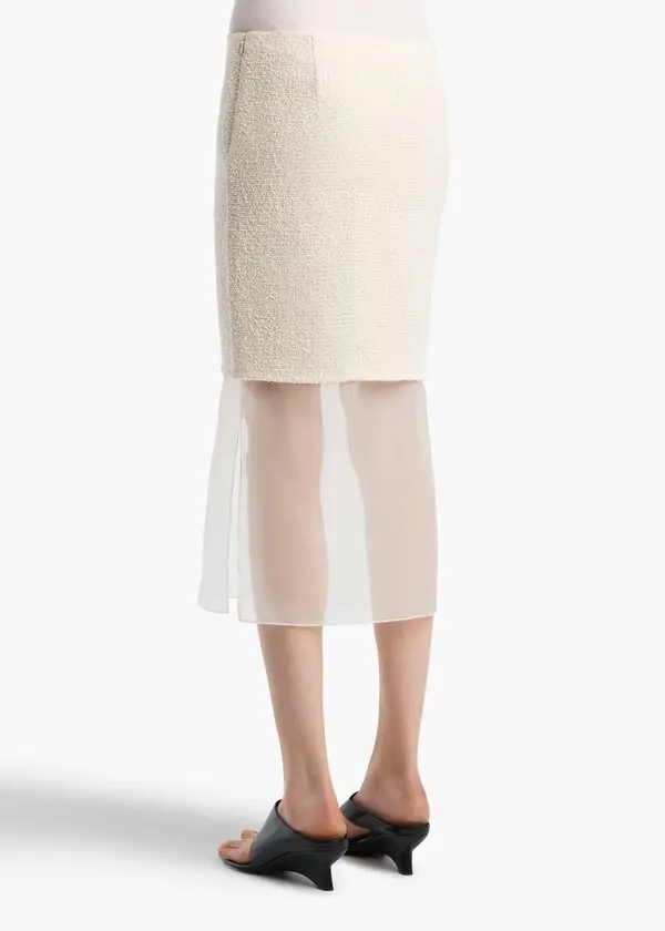 Khaite Sybil Skirt - Natural
