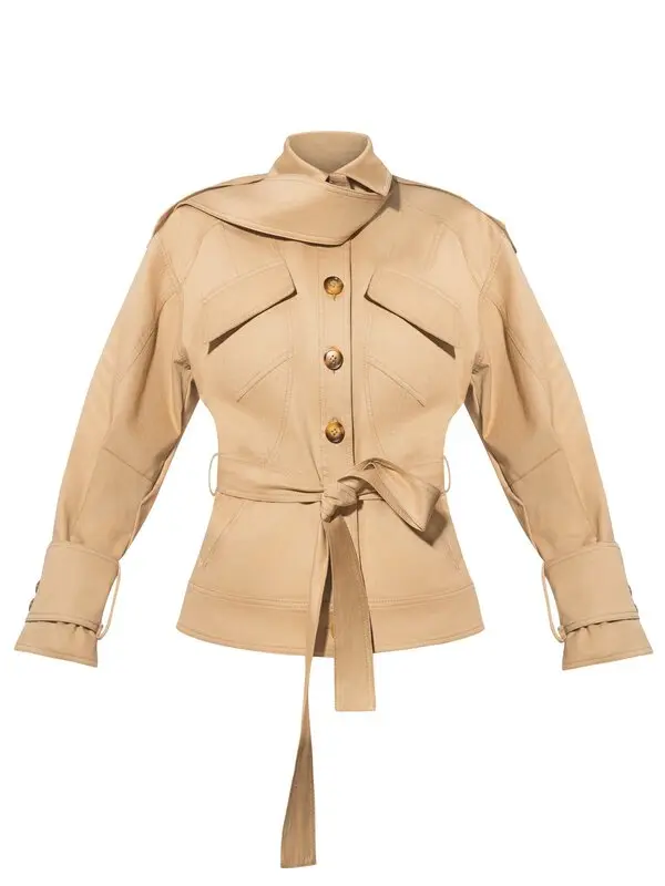TIA DORRAINE Oversized Belted Trench Jacket