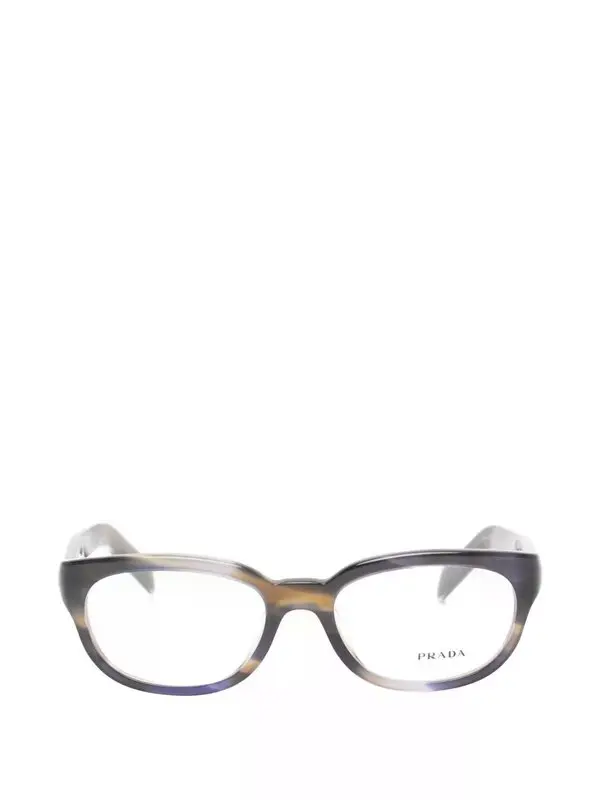 Prada Square Frame Glasses - Blue
