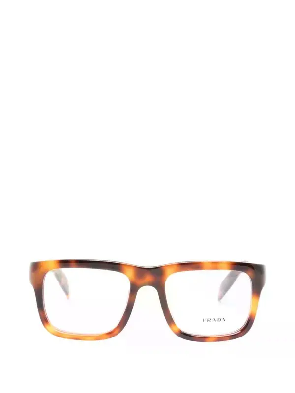 Prada Square-frame Glasses - Brown