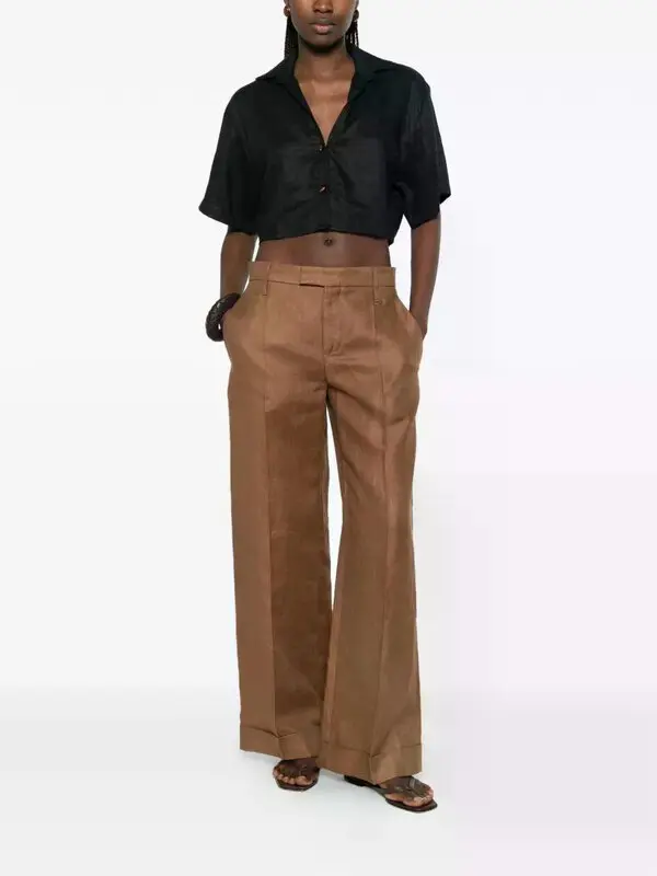 Brunello Cucinelli Pleated Turn-up Trousers
