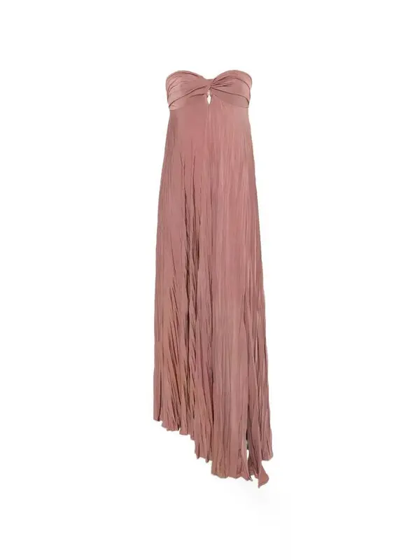RAME Strapless Maxi Dress With Crinkled Finish - Pink