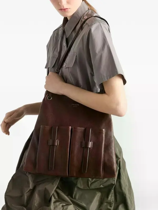 Prada Route Large Leather Bag