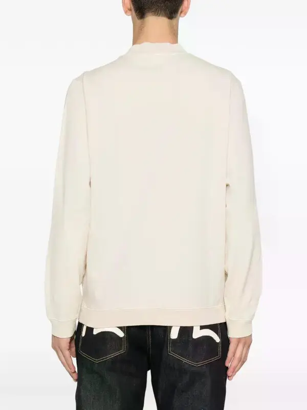 Stone Island Logo Embroidered Sweatshirt