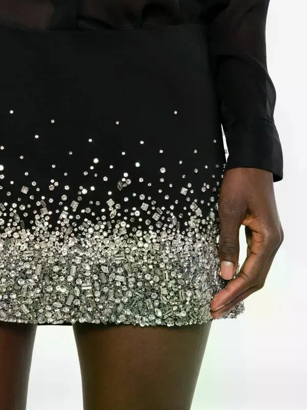 Amen Crystal-embellished Mini Skirt