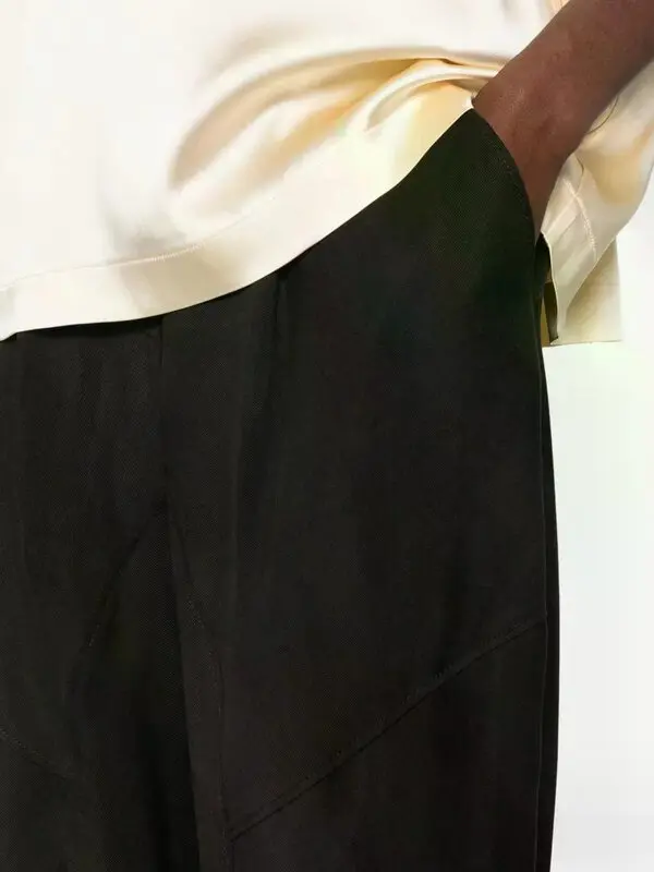 CARLA G. Paneled Wide-leg Trousers
