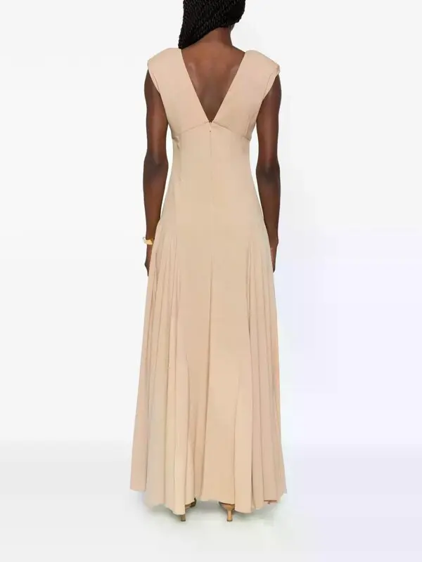 CARLA G. Draped Maxi Dress