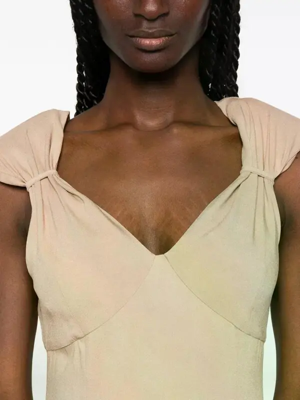 CARLA G. Draped Maxi Dress