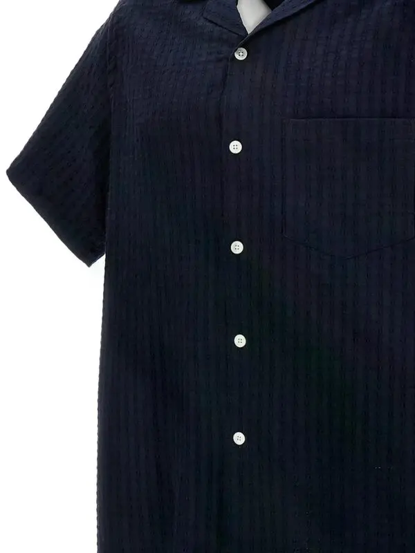 Portuguese Flannel Textured-finish Short-sleeve Shirt