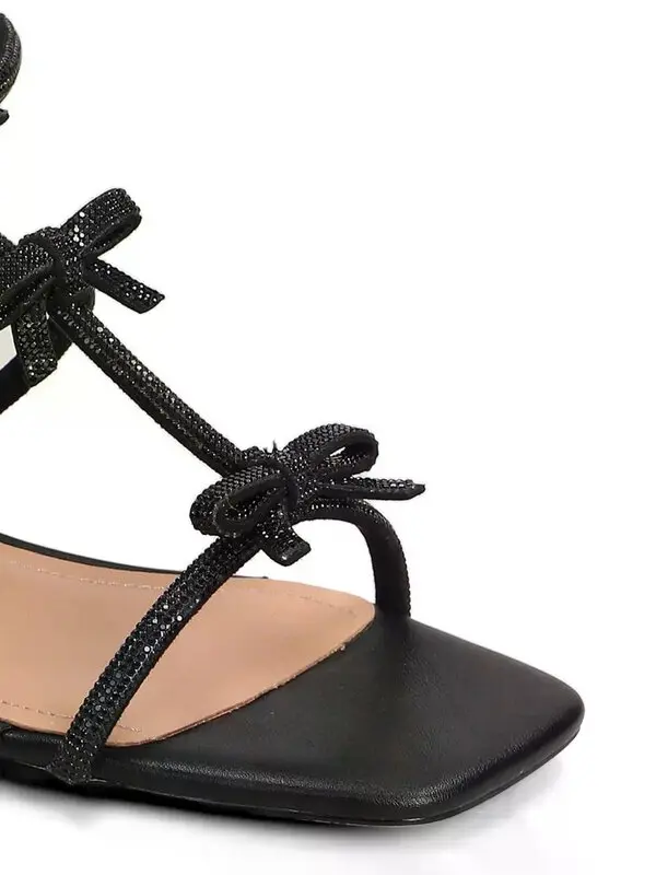 BIBI LOU Bow Embellished Crystal Sandals