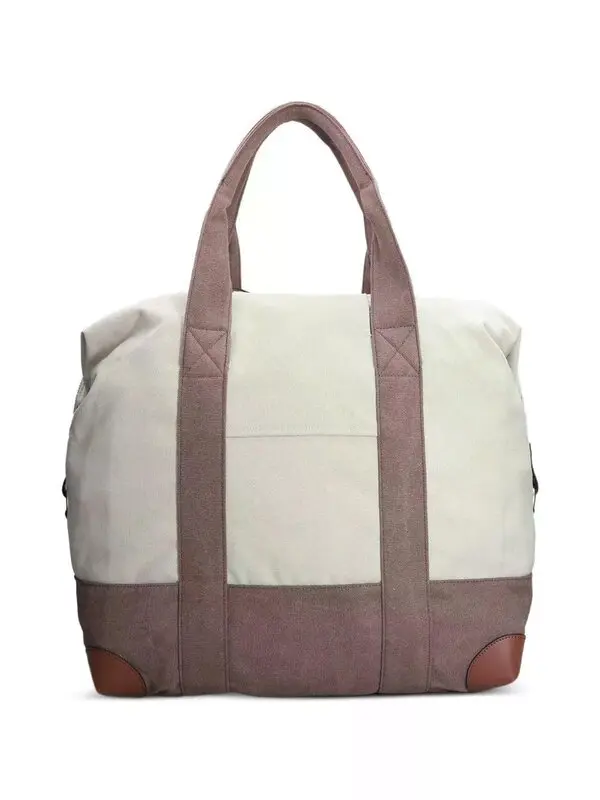 MC2 SAINT BARTH Logo Embroidered Canvas Tote Bag
