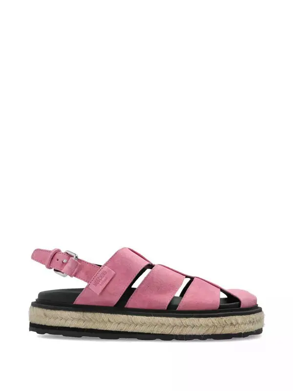 Moschino Suede Cage Sandals