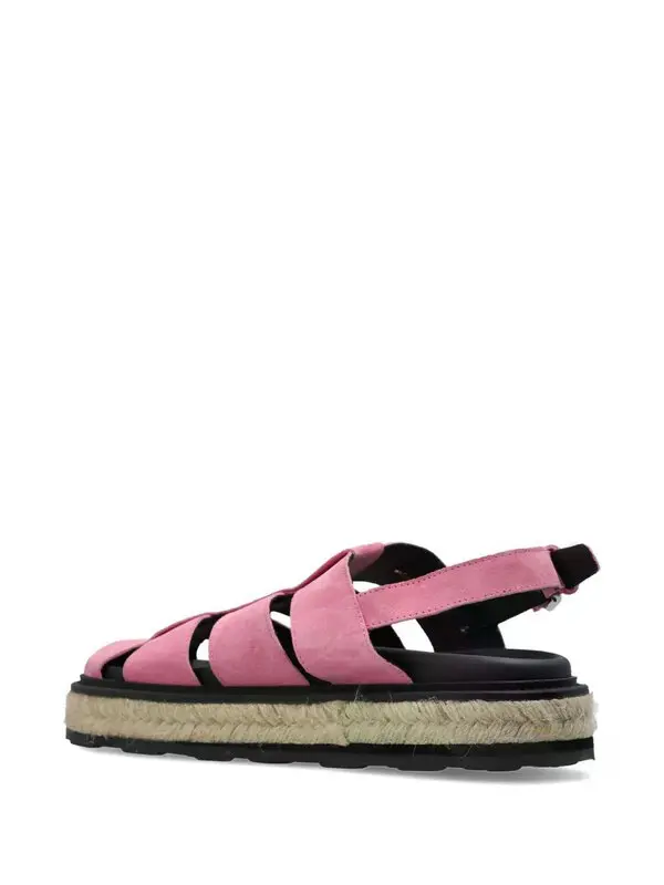 Moschino Suede Cage Sandals