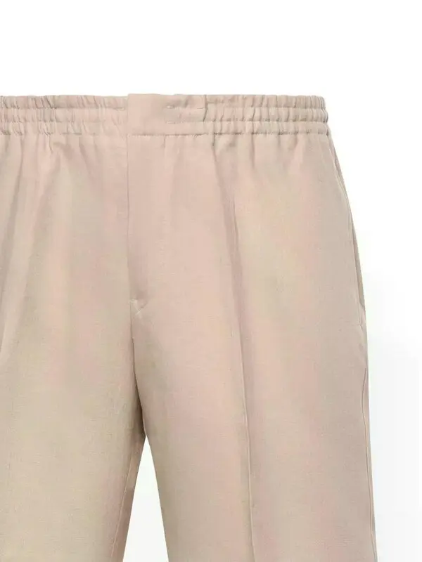 Zegna Elasticated Waistband Pressed-crease Shorts