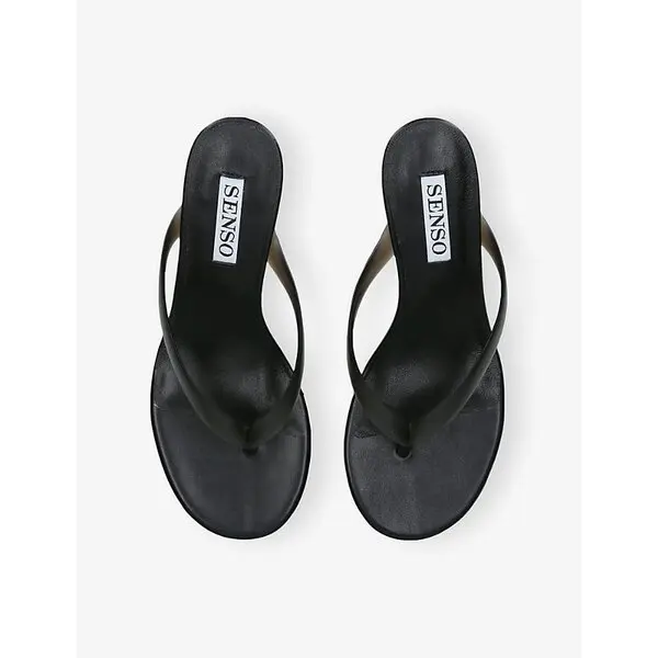 Senso Flowe Jelly Heeled Sandals - Black/comb