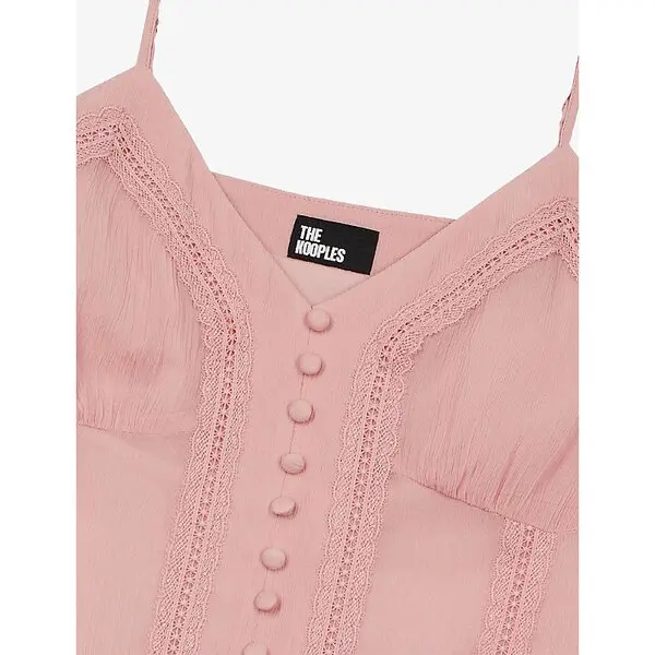 The Kooples Embroidered V-neck Cami Top