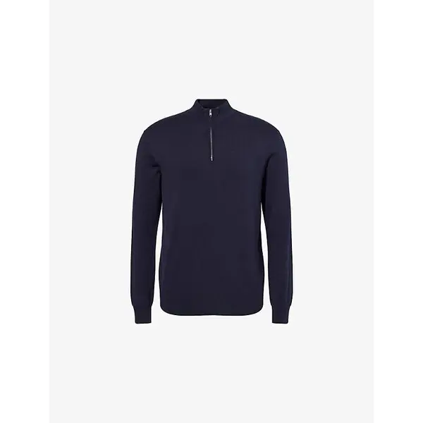 ARNE Funnel Neck Long Sleeve Knitted Cardigan
