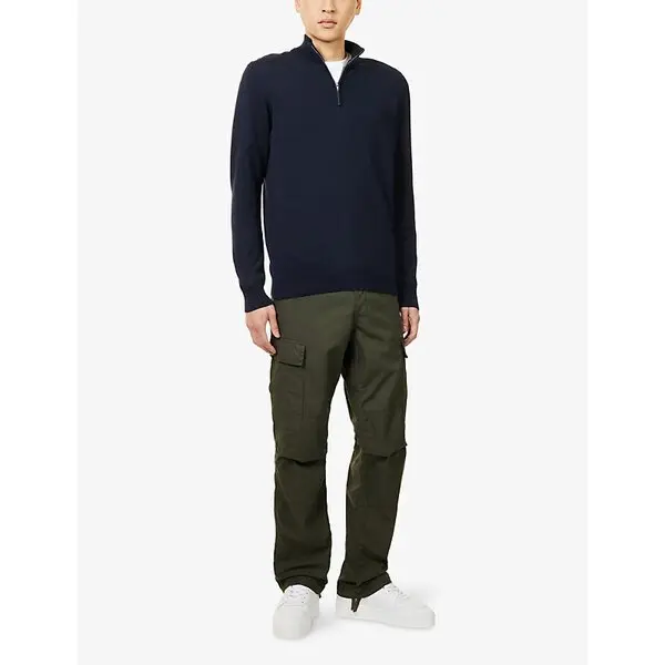 ARNE Funnel Neck Long Sleeve Knitted Cardigan
