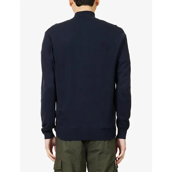 ARNE Funnel Neck Long Sleeve Knitted Cardigan