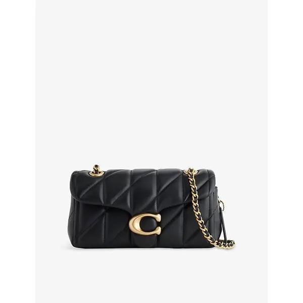 COACH Tabby 20 Quilted Leather Shoulder Bag - Black