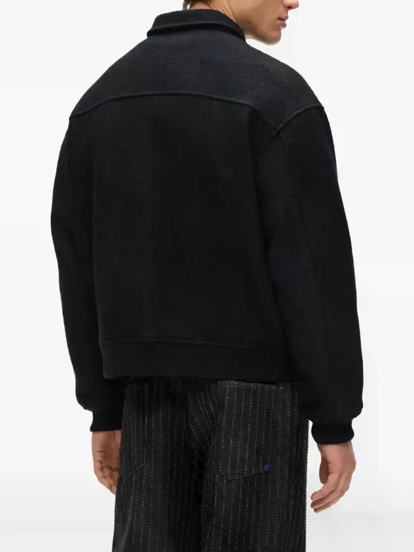 Karl Lagerfeld Logo-patch Bomber Jacket