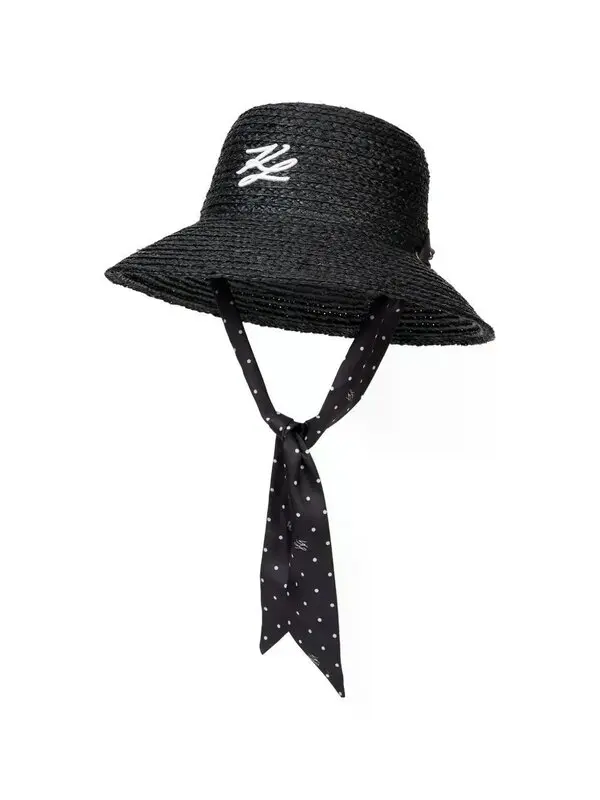 Karl Lagerfeld K/autograph Raffia Bucket Hat
