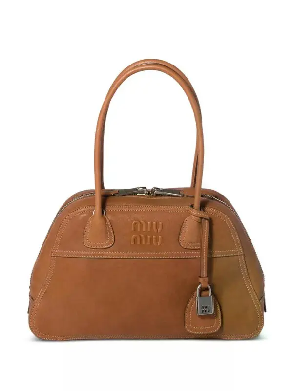 Miu Miu Vivant Leather Bowling Bag