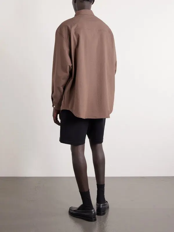 WTAPS Checked Seersucker Shirt - Brown