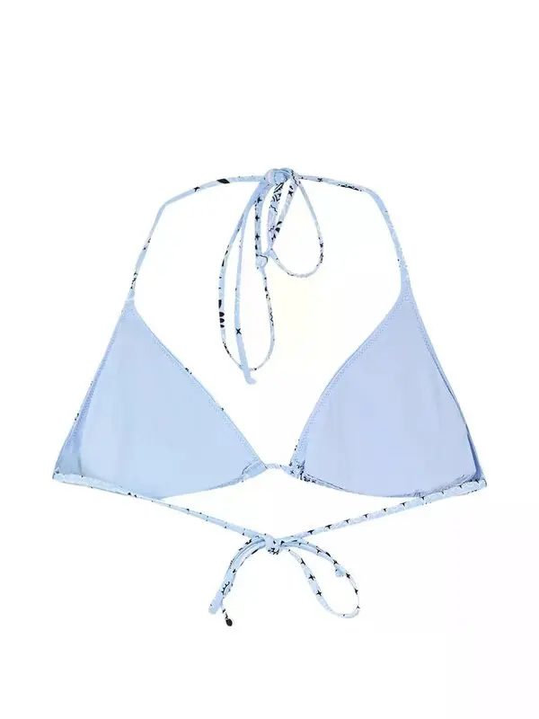 MC2 SAINT BARTH Bandana Print Triangle Bikini Top