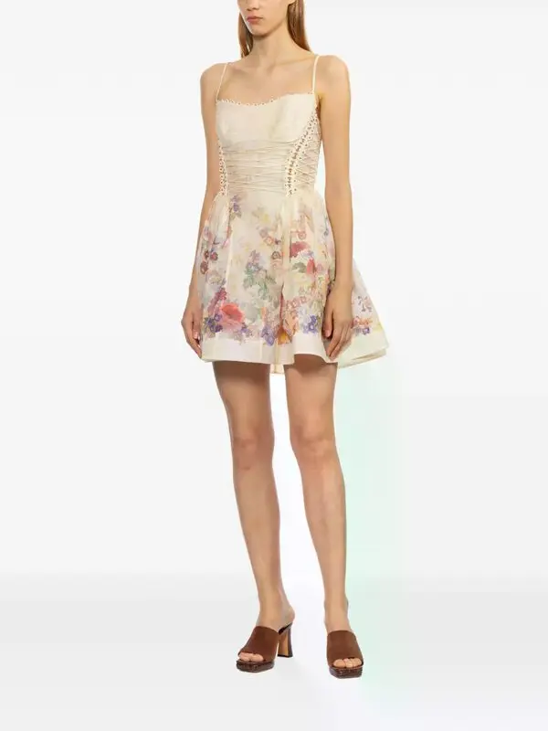 Zimmermann Eyelet Floral Print Dress